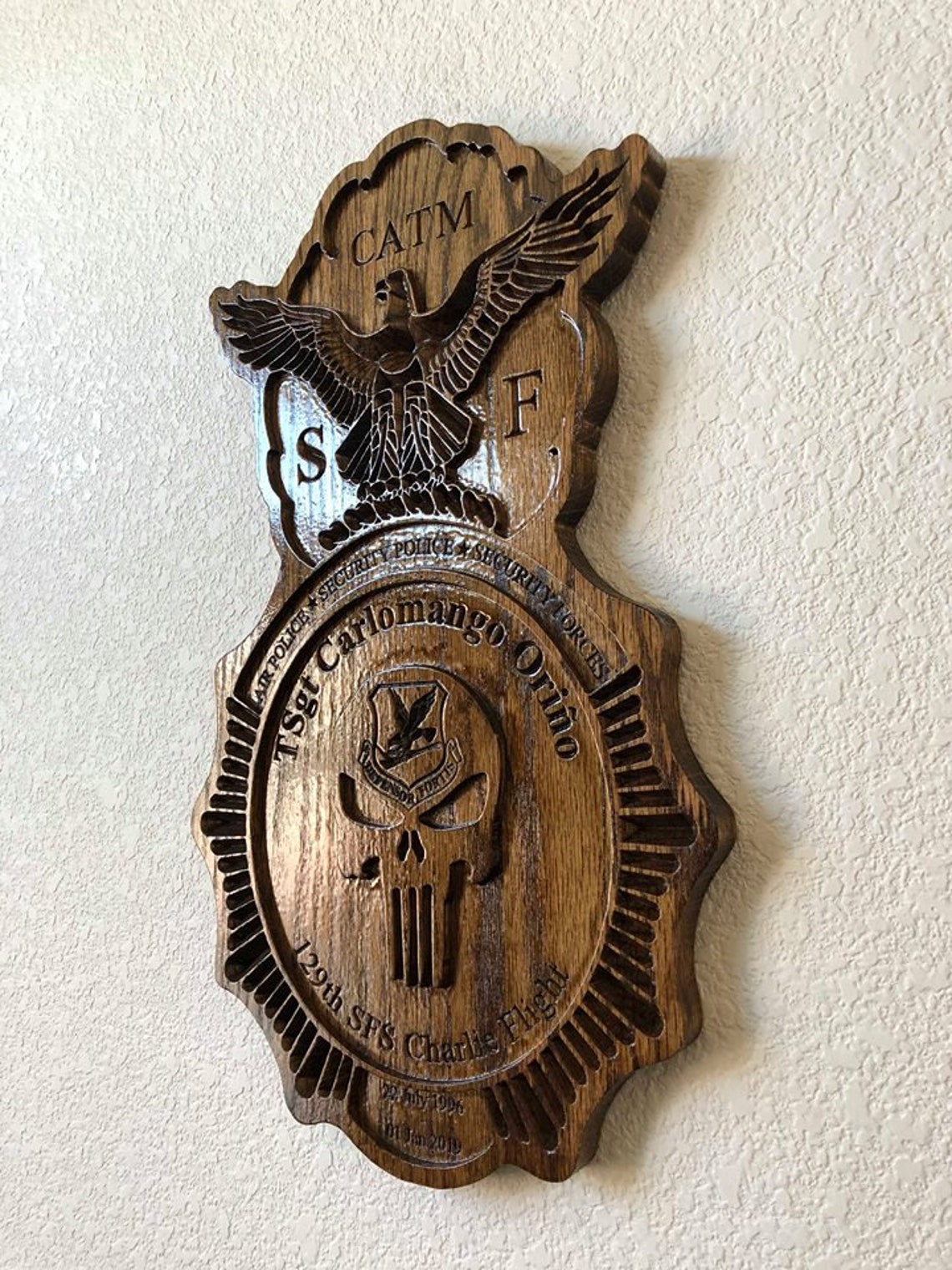 Security Forces Shield 18.5x11.25x3/4 | Etsy