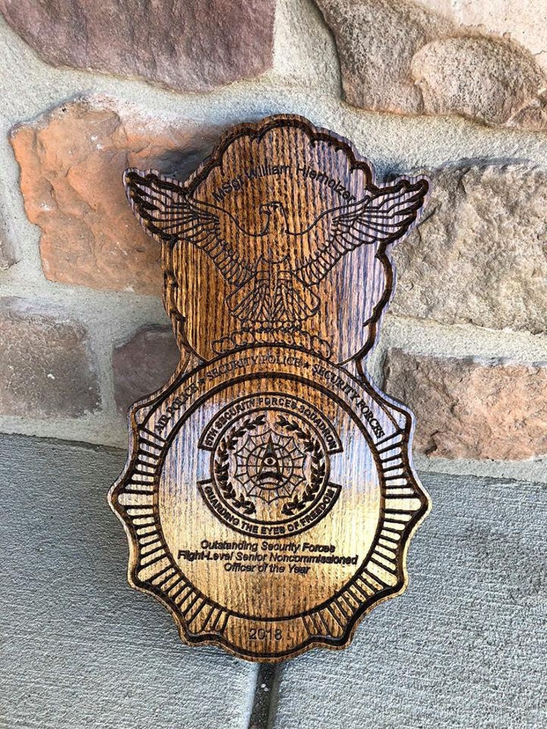 Security Forces Shield 10”x6”x3/4” - Etsy