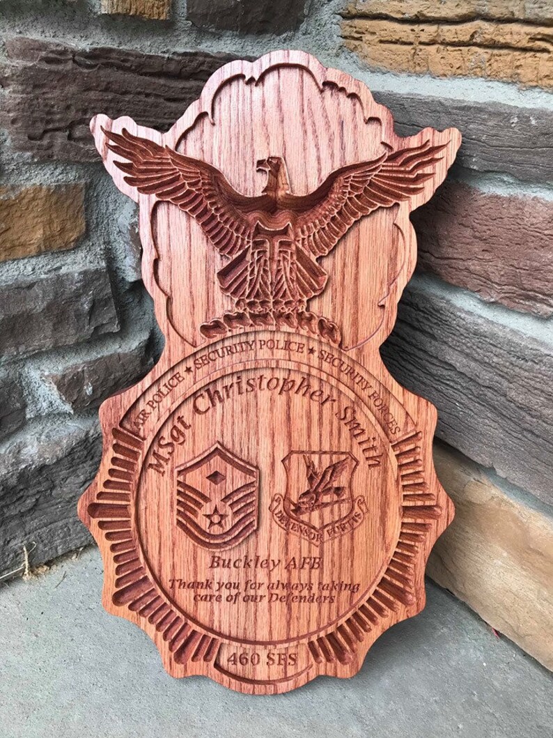 Security Forces Shield 18.5x11.25x3/4 | Etsy
