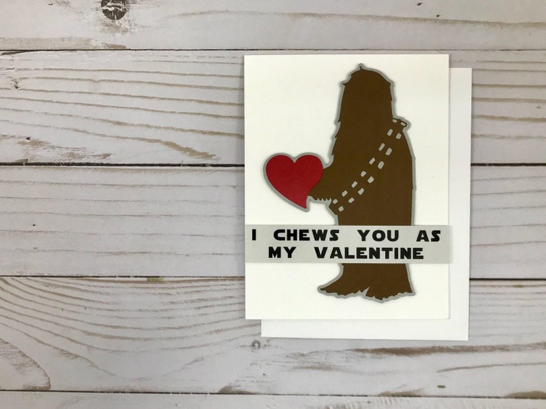 Star Wars Valentine Funny Love Card Chewbacca Card Wookie - Etsy