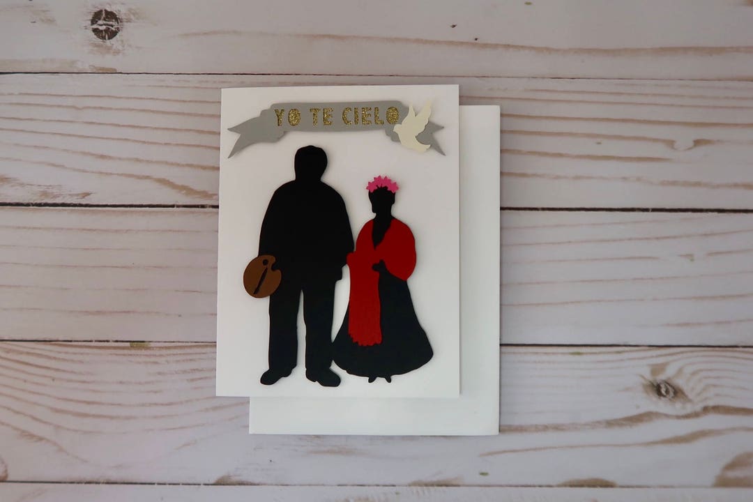 Frida Kahlo and Diego Card, Valentines Day Card, Dia Del Amor, Greeting ...