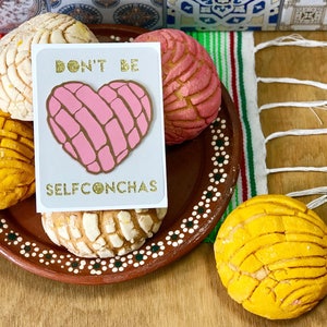 Concha, Greeting Card, Pan Dulce, Heart Shape With Sentiment Don't Be ...