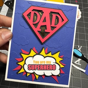 DAD, You Are My SUPERHERO “ Father’s Day Card” - Etsy