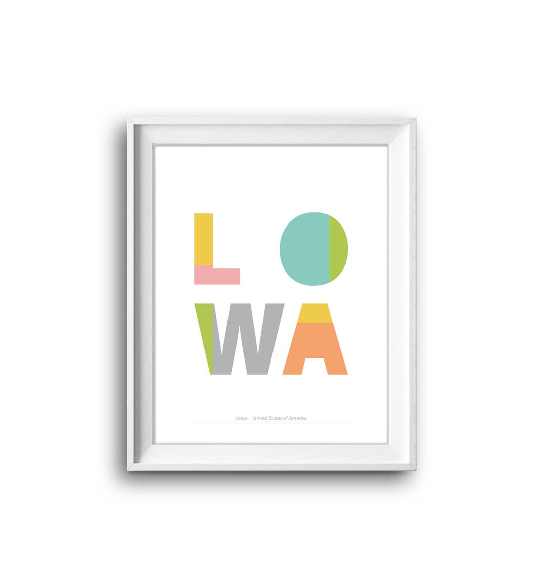 Lowa, United States of America,lowa Poster,printable,instant Download ...
