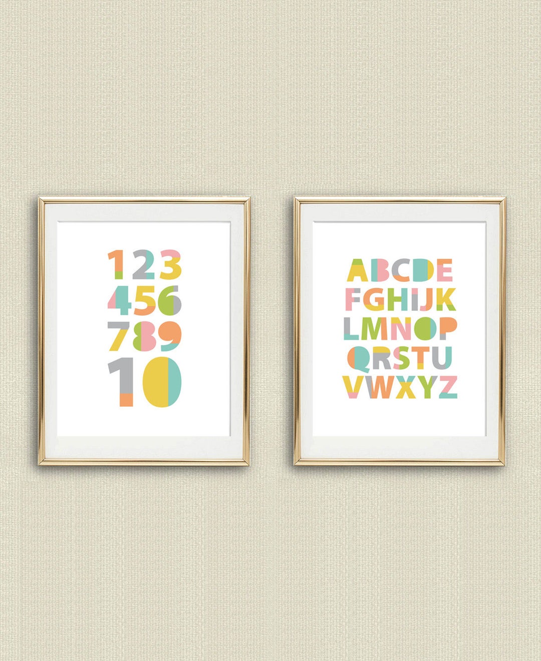 ABC Kids Art Printalphabet Posternursery Printplayroom Wall - Etsy