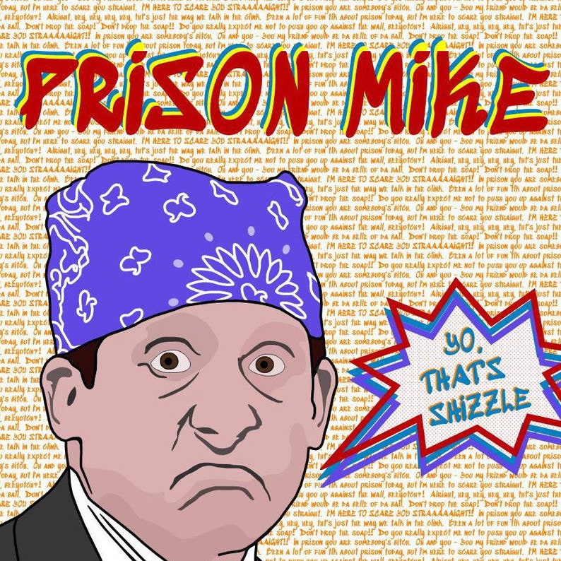 Prison Mike From the Office Original Canvas Print Wall Art - Michael ...