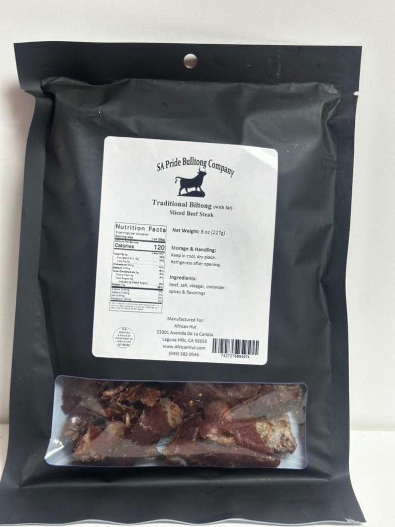 SA Pride Traditional Biltong - Premium Sliced Beef Steak - Etsy