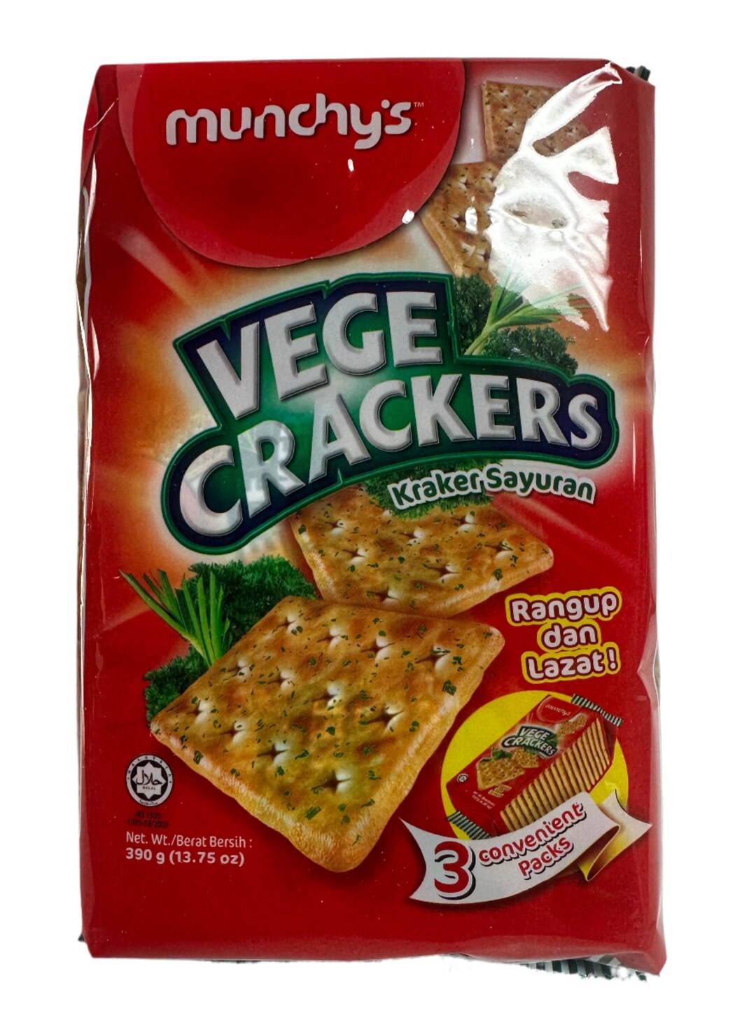 Munchy’s Vege Crackers – Crispy, Savory, & Delicious | 390g | 3 Convenient Packs - Etsy