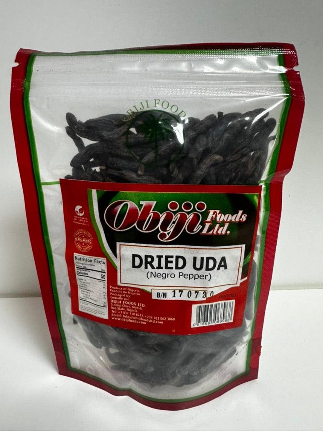 Obiji Foods Dried Uda (negro Pepper) – Premium West African Spice for ...