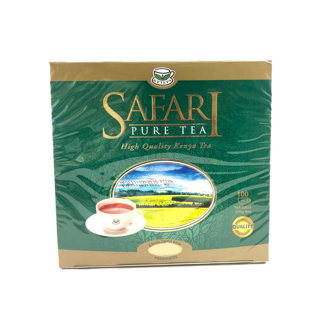 Safari Pure Tea - 100 Tea Bags - Etsy