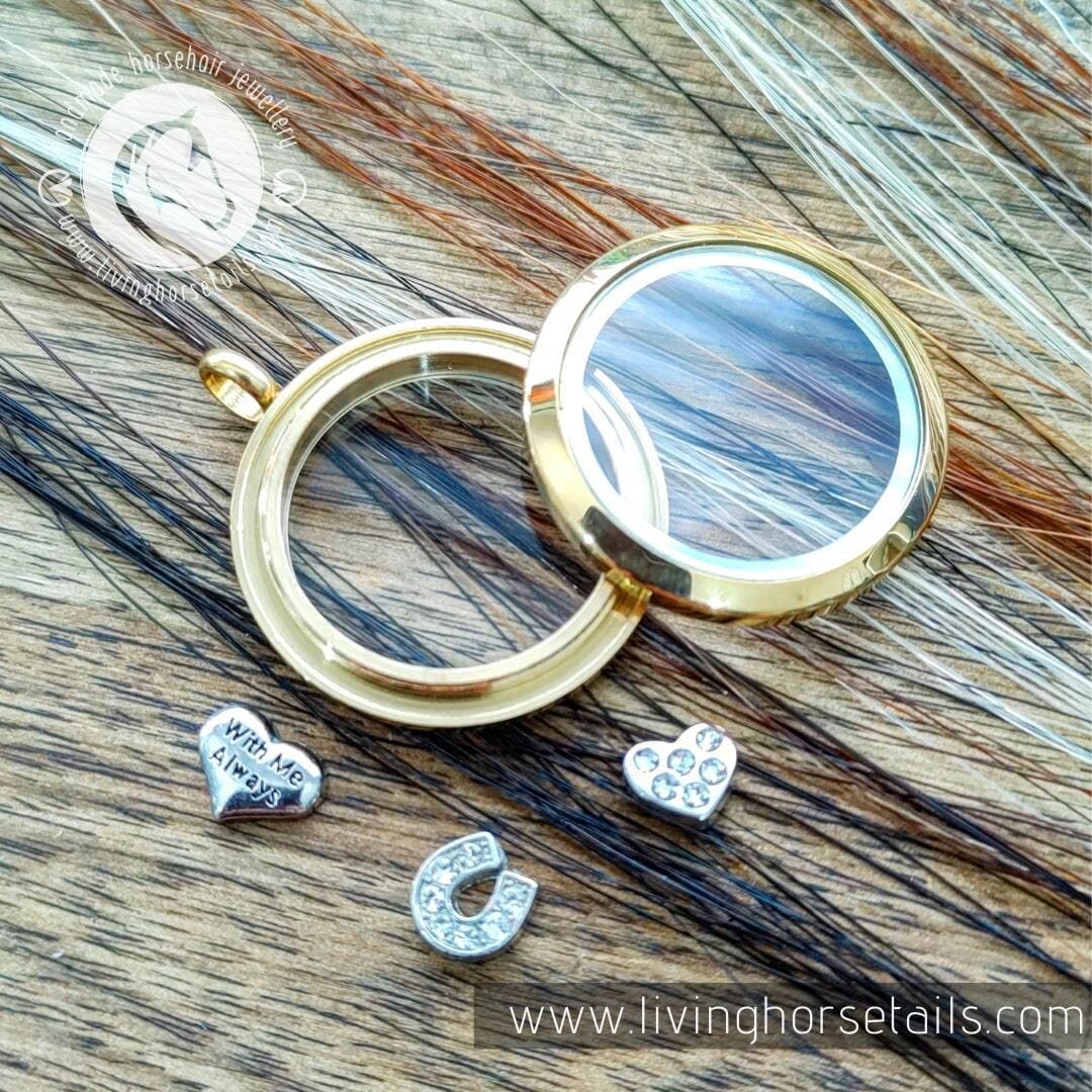 Diy Kit for Stainless Steel 30mm Locket - Yellow Gold - Etsy