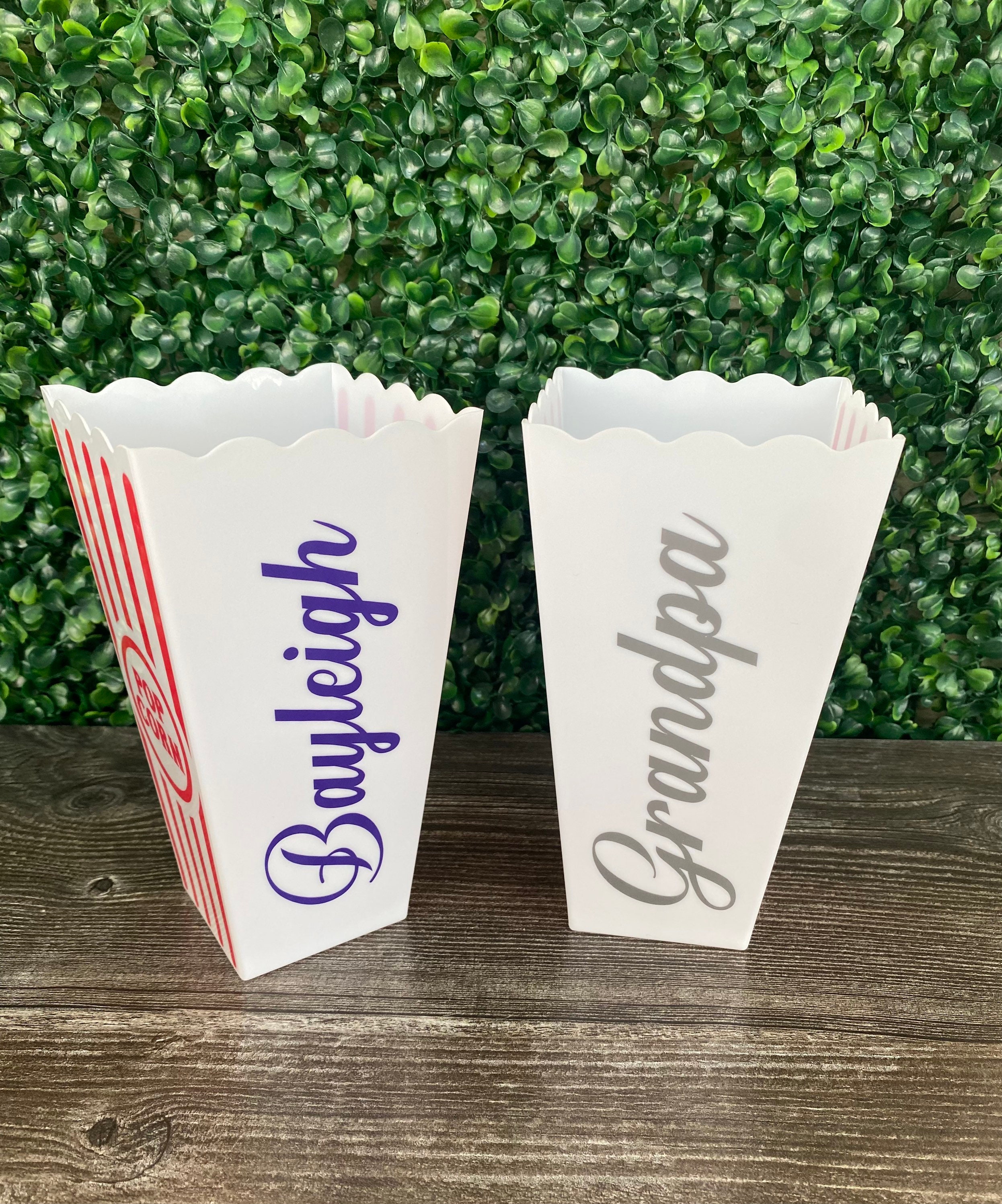 Personalized Popcorn Buckets / Party Favors Family Gifts - Etsy