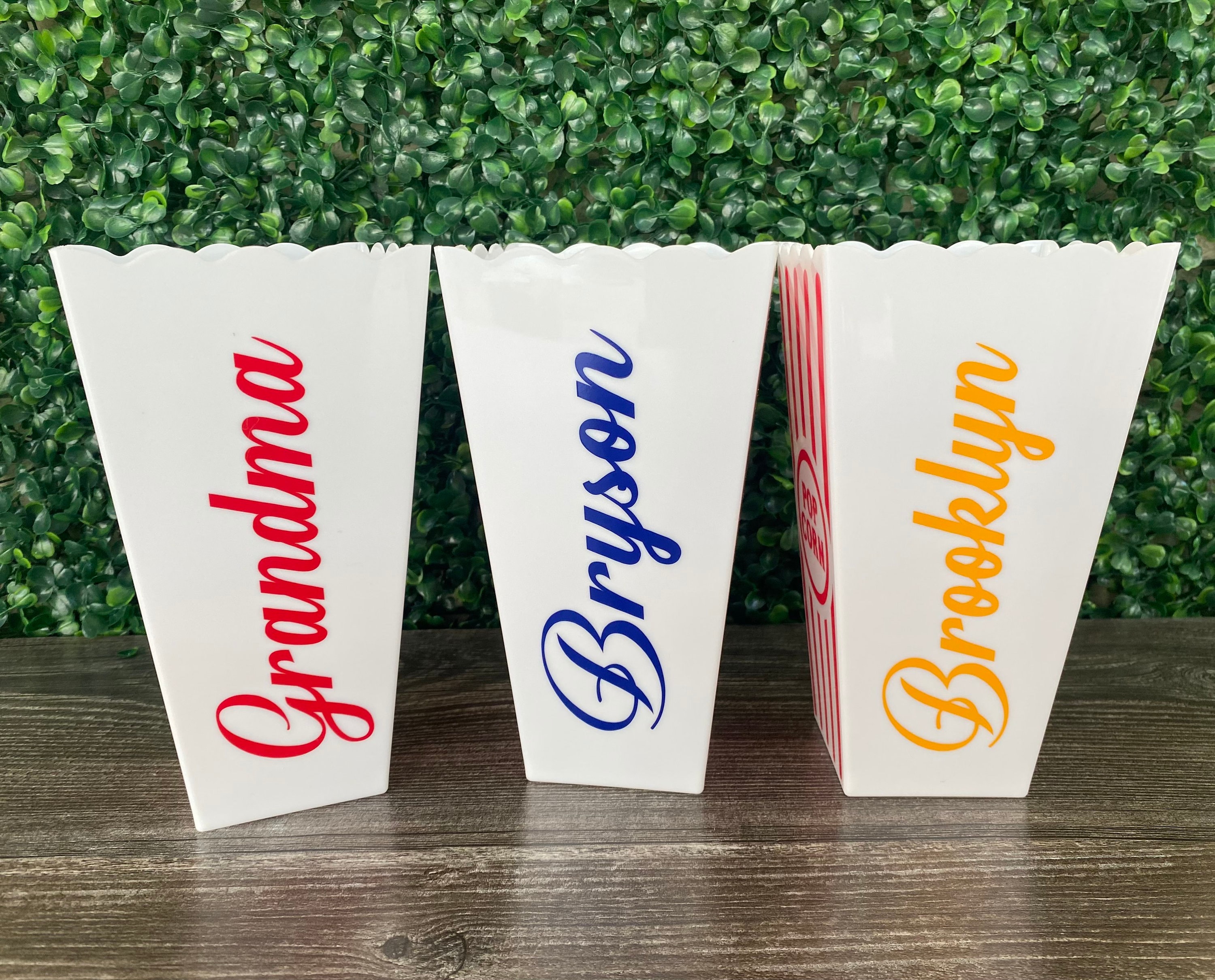 Personalized Popcorn Buckets / Party Favors Family Gifts - Etsy