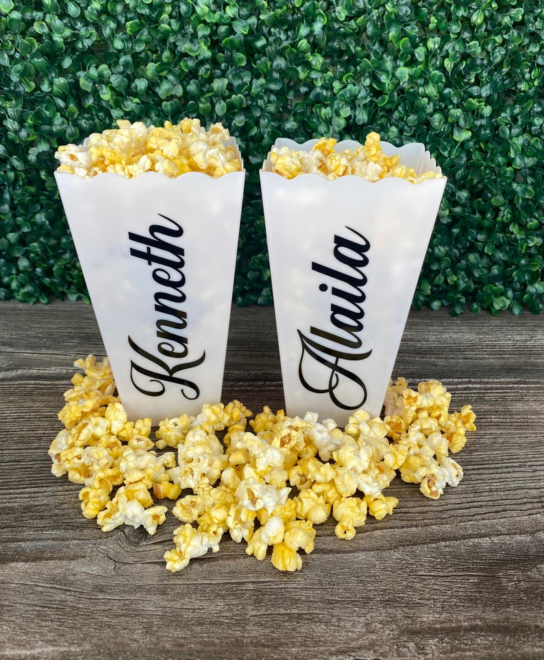 Personalized Popcorn Buckets / Party Favors Family Gifts - Etsy
