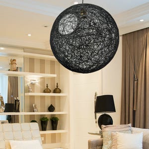 Giant Sphere Lighting Fixture, Globe Hanging Light. Modern Pendant Lamp ...