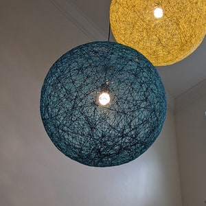 Scandinavian Living Room Lamp Sphere Bedroom Hanging Light. - Etsy