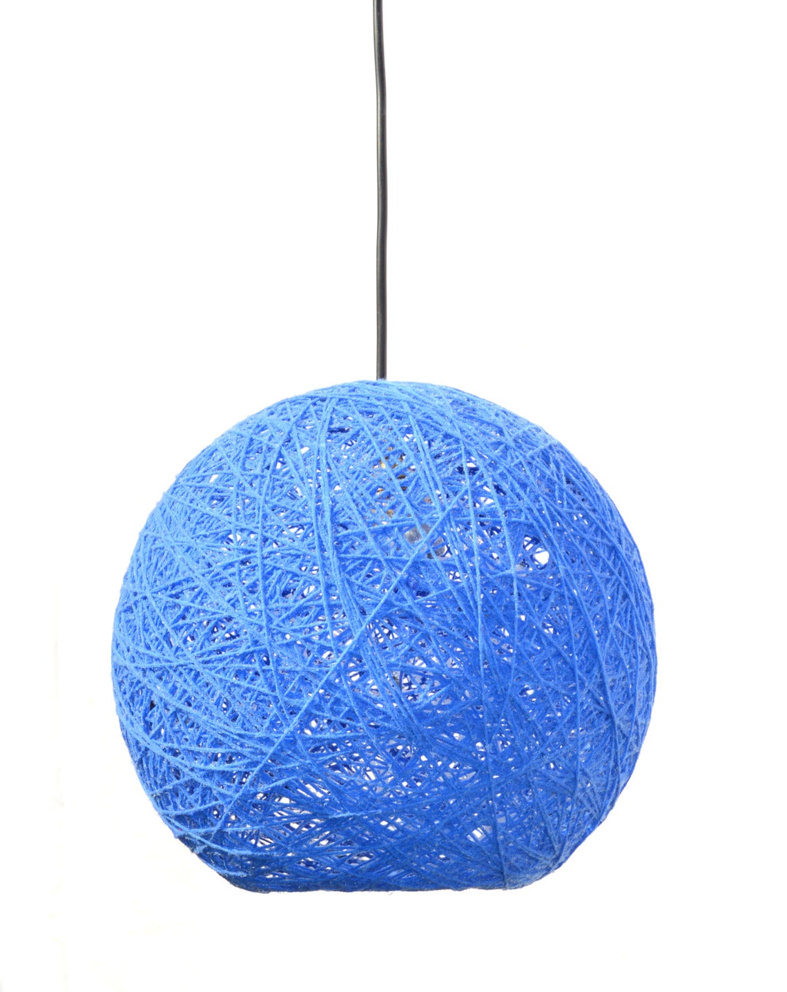Blue Sphere. Modern Pendant Lamp. Globe Pendant Light. - Etsy