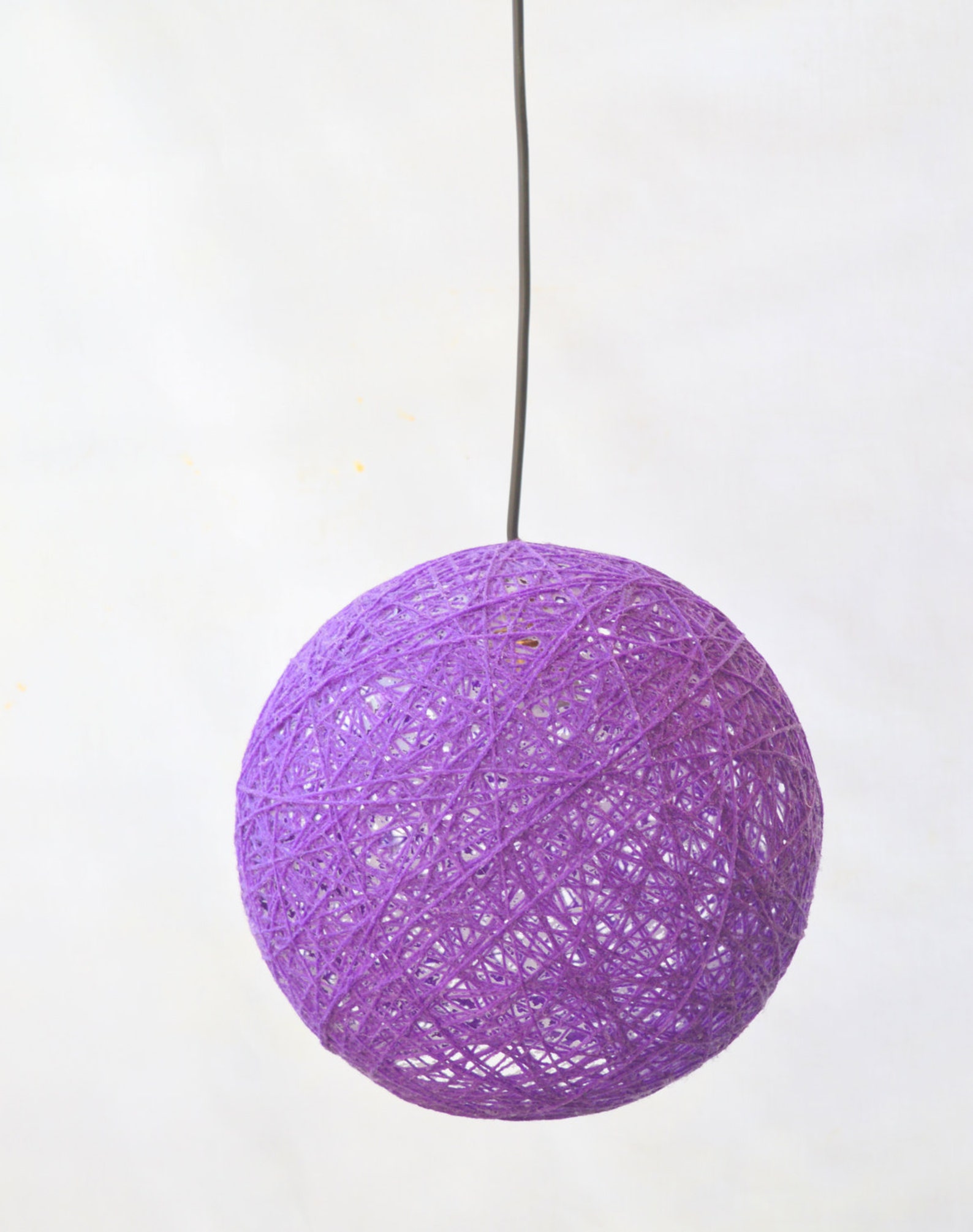 Purple Sphere. Modern Pendant Lamp. Globe Pendant Light. Lighting ...