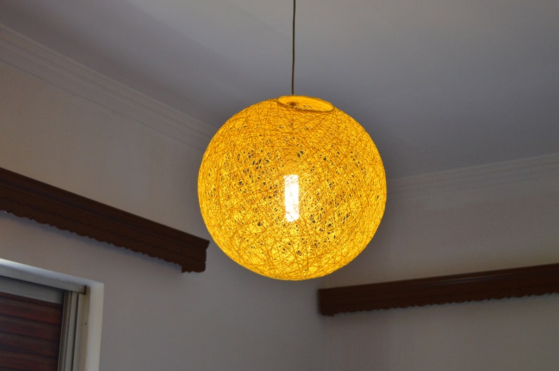 Scandinavian Living Room Lamp, Sphere Bedroom Hanging Light. Modern ...