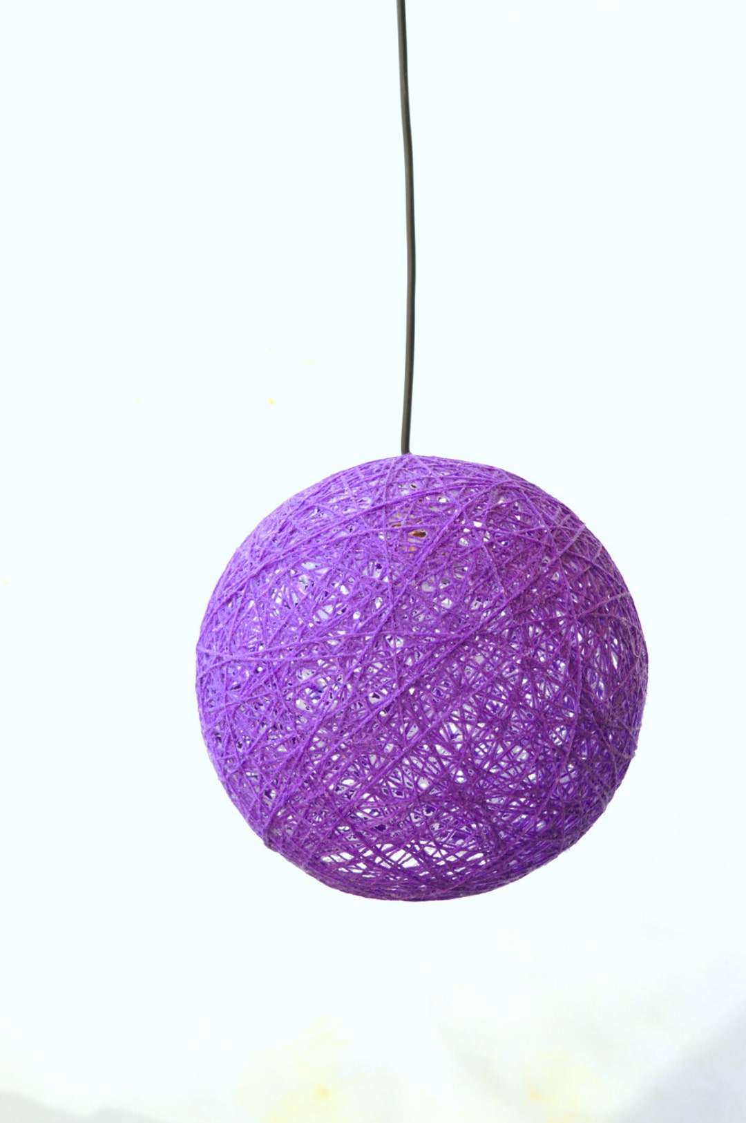 Purple Sphere. Modern Pendant Lamp. Globe Pendant Light. Lighting ...
