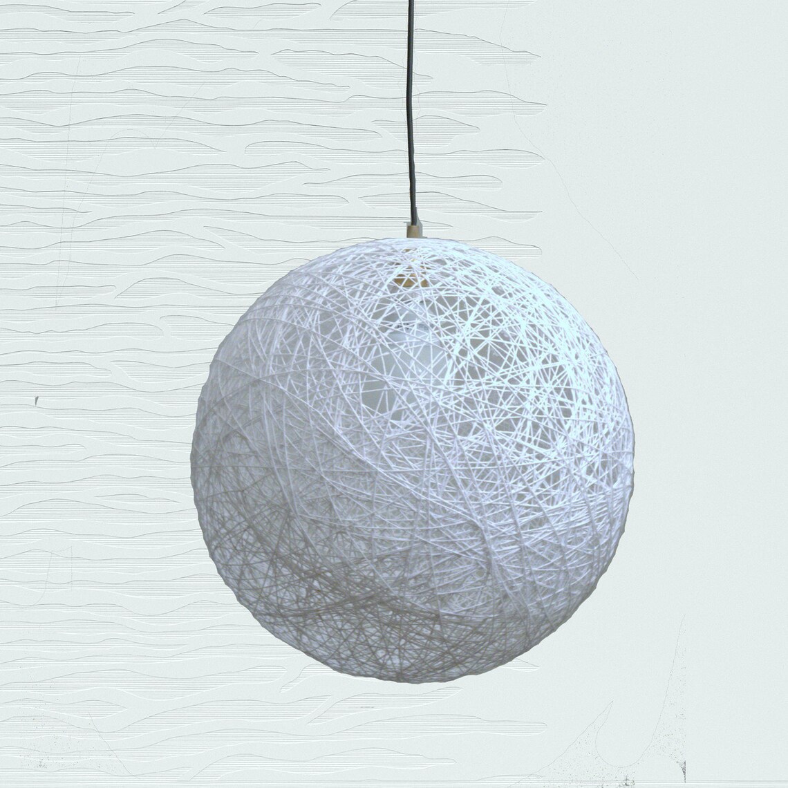 White Pendant Lamp, Globe Pendant Light, Design Light Fixture ...