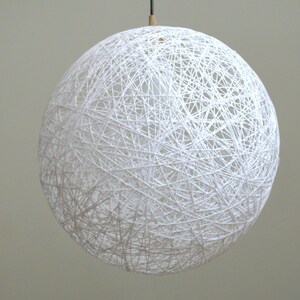 Sphere Pendant Light. Modern Pendant Lamp. White Random Lighting ...