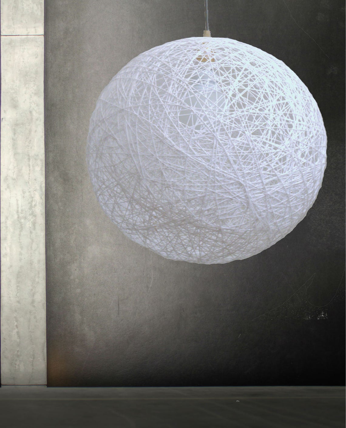 Big White Sphere Lighting Fixture,pendant Light. Modern Pendant Lamp ...