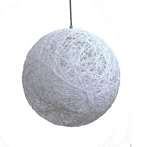 Sphere Pendant Light. Modern Pendant Lamp. White Random Lighting ...