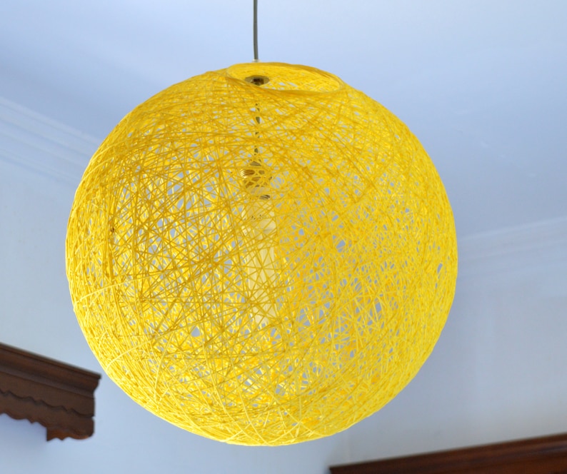 Giant Sphere Pendant Lamp: Modern Scandinavian Spaghetti String Light ...