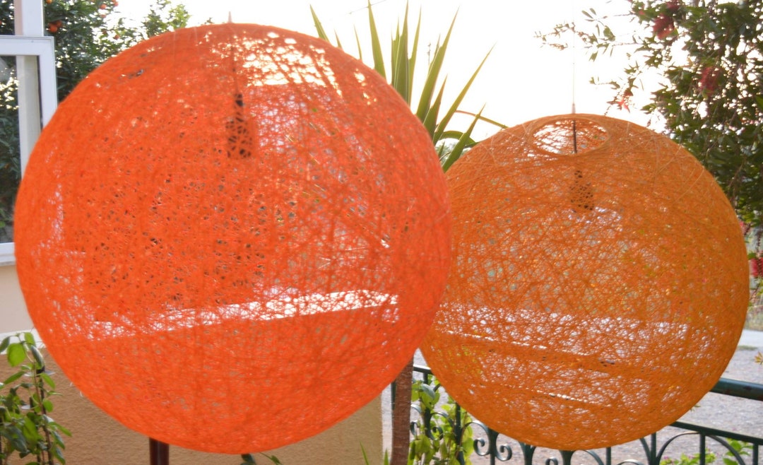 Scandinavian Living Room Lamp Sphere Bedroom Hanging Light. - Etsy