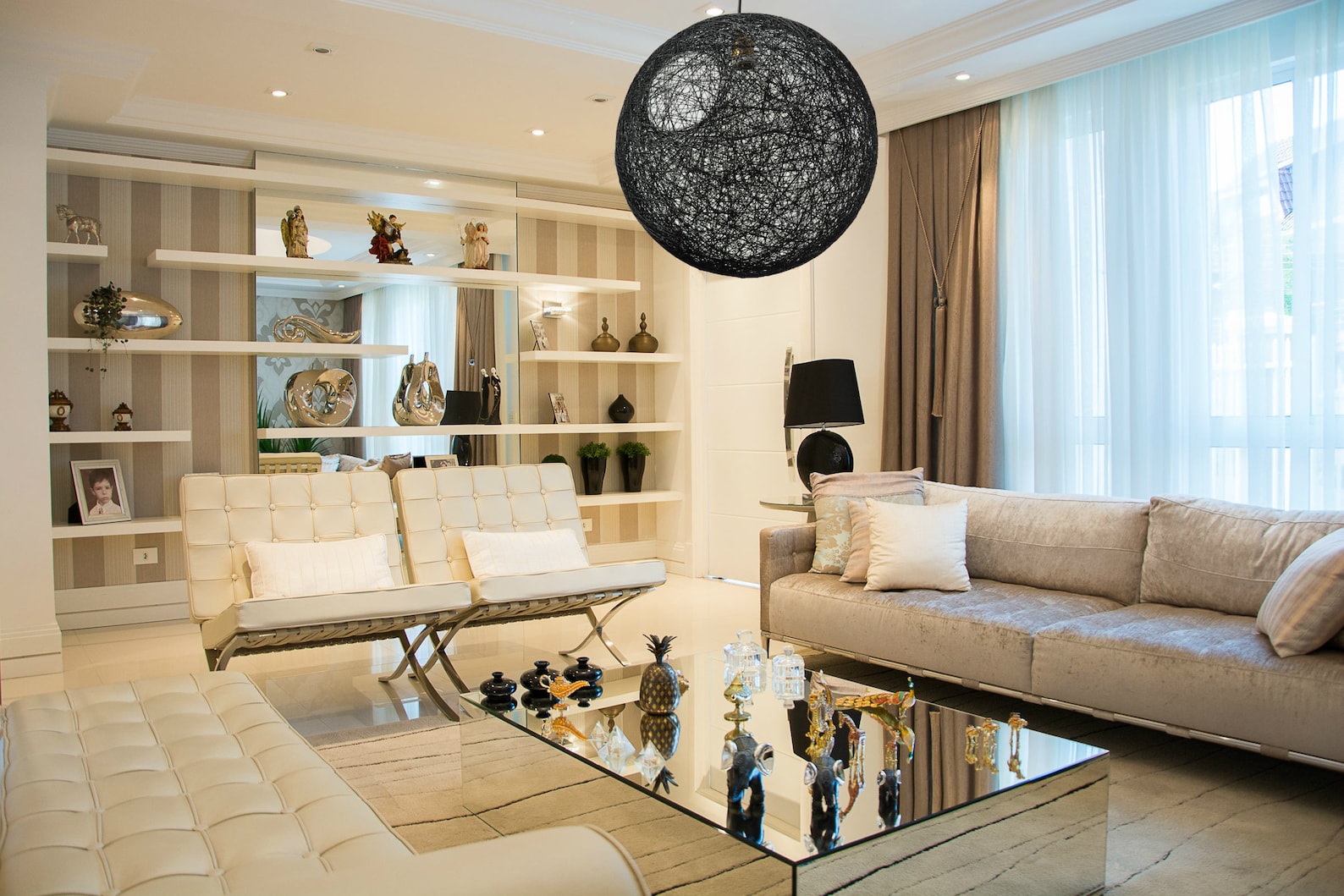 Sphere Lighting Fixture Globe Hanging Light. Modern Pendant - Etsy