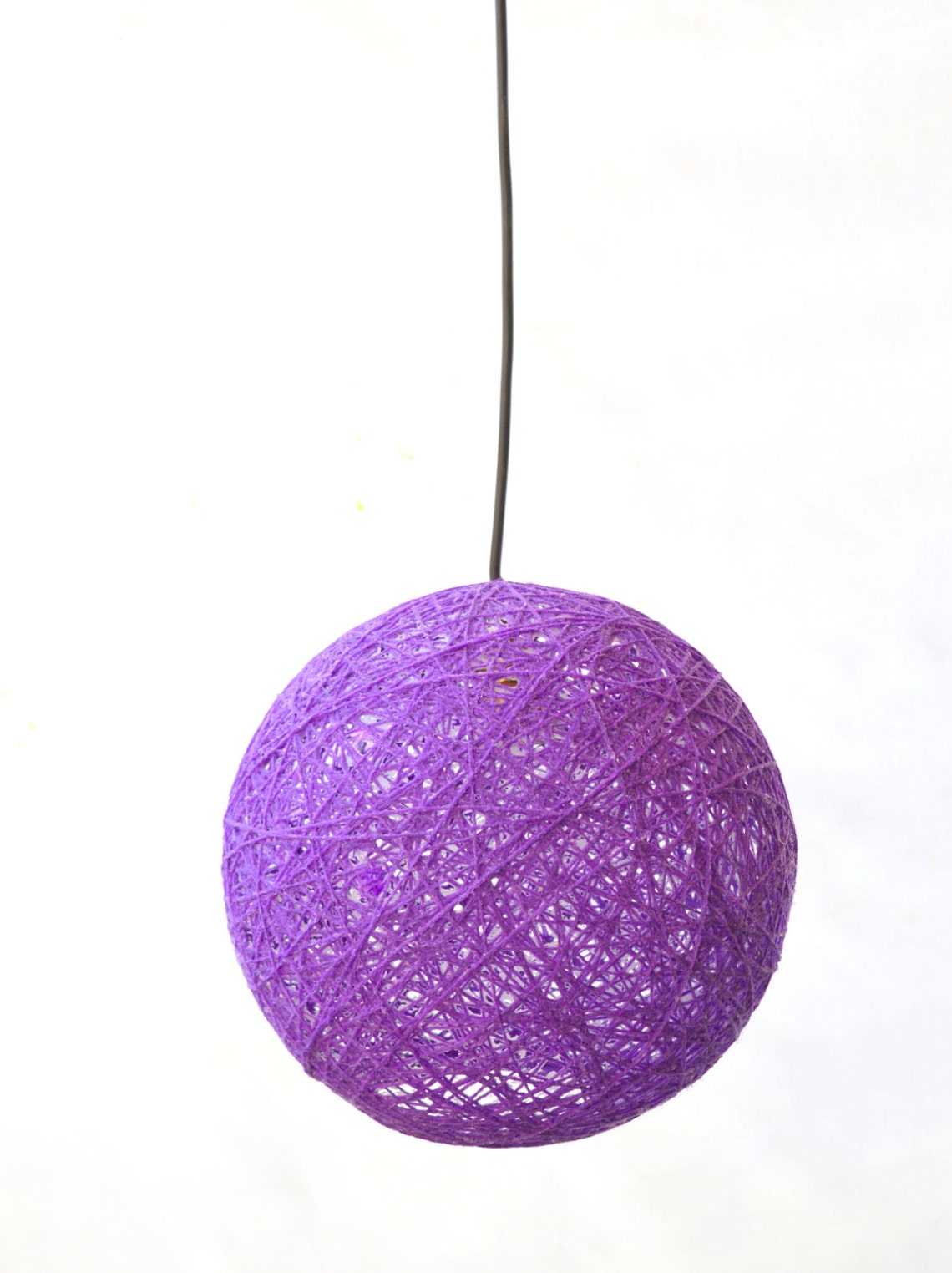 Purple Sphere. Modern Pendant Lamp. Globe Pendant Light. Lighting ...