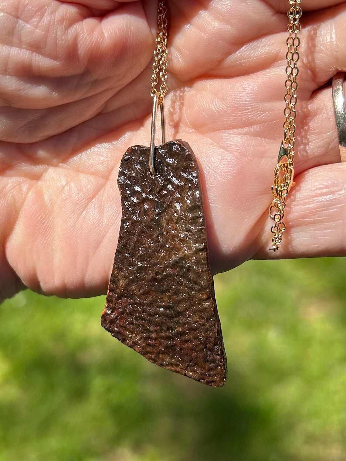 FOSSILIZED SOFTSHELL TURTLE Shell Necklace - Etsy