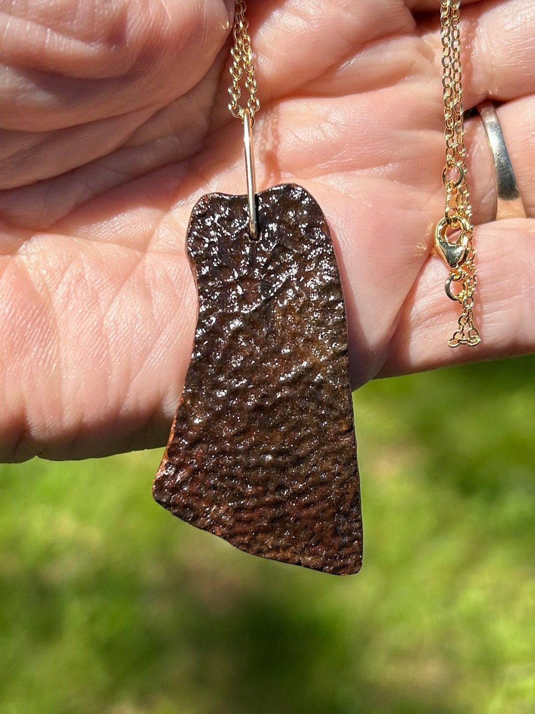 FOSSILIZED SOFTSHELL TURTLE Shell Necklace - Etsy