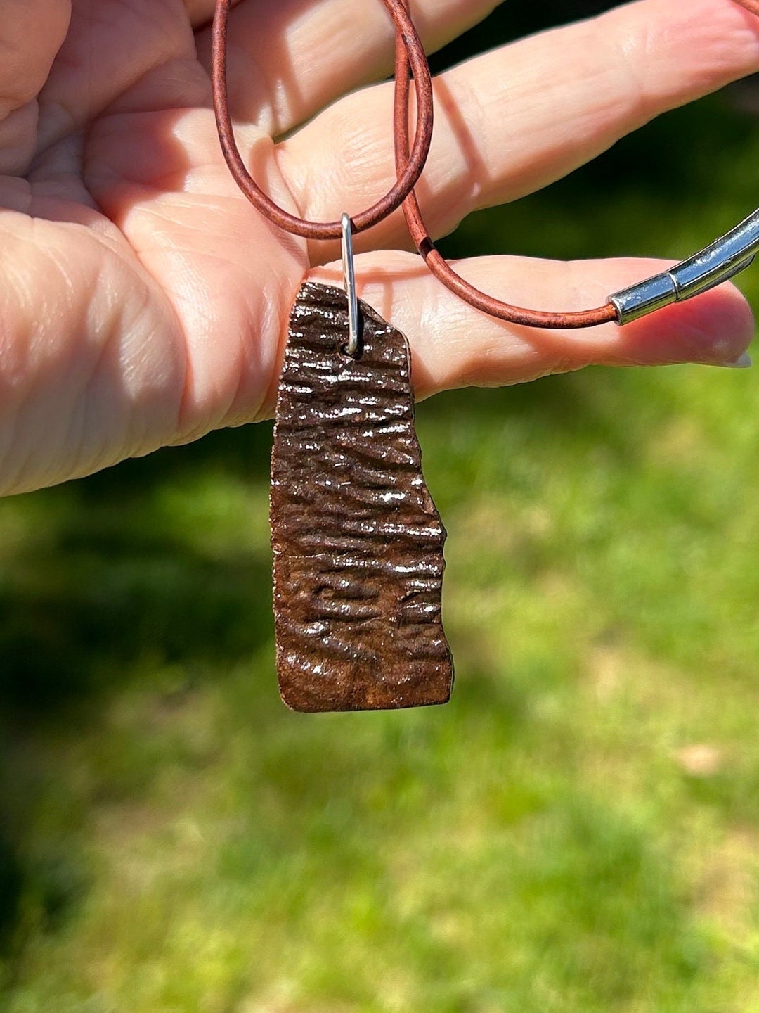 FOSSILIZED SOFTSHELL TURTLE Shell Necklace - Etsy