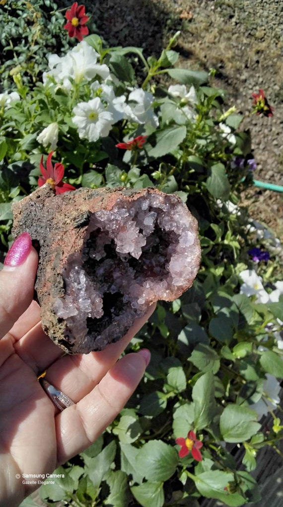 AMETHYST GEODE Half From MOROCCO - Etsy
