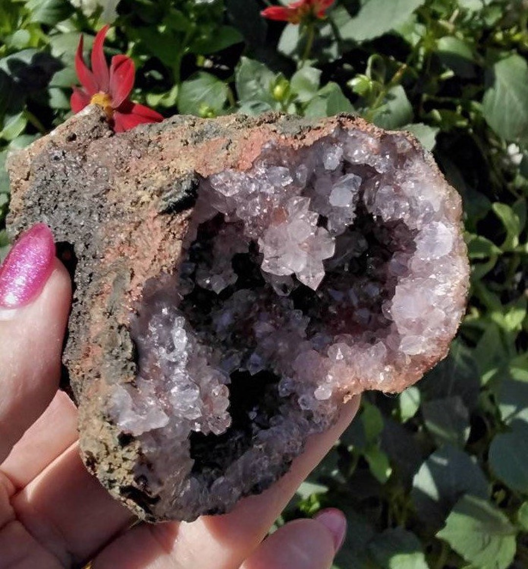 AMETHYST GEODE Half From MOROCCO - Etsy