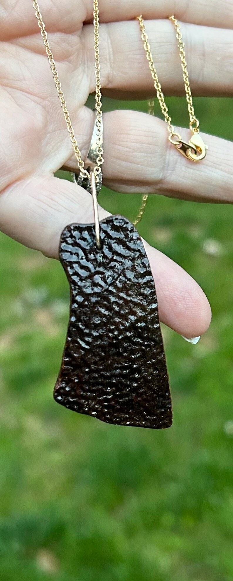 FOSSILIZED SOFTSHELL TURTLE Shell Necklace - Etsy
