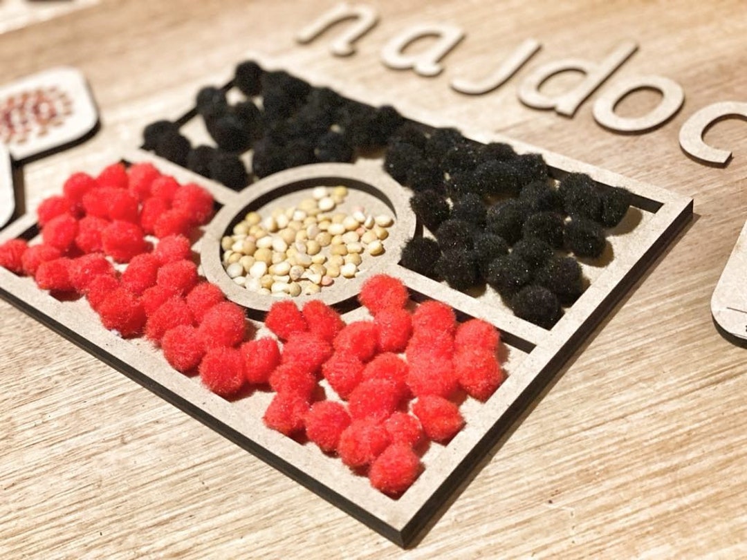 ABORIGINAL Flag Tray / Indigenous Flag Laser Cut Naidoc Week - Etsy