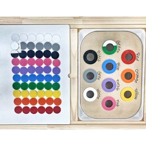 FLISAT/ TROFAST Colour Sorting Table Insert. Wooden Insert. Sensory ...