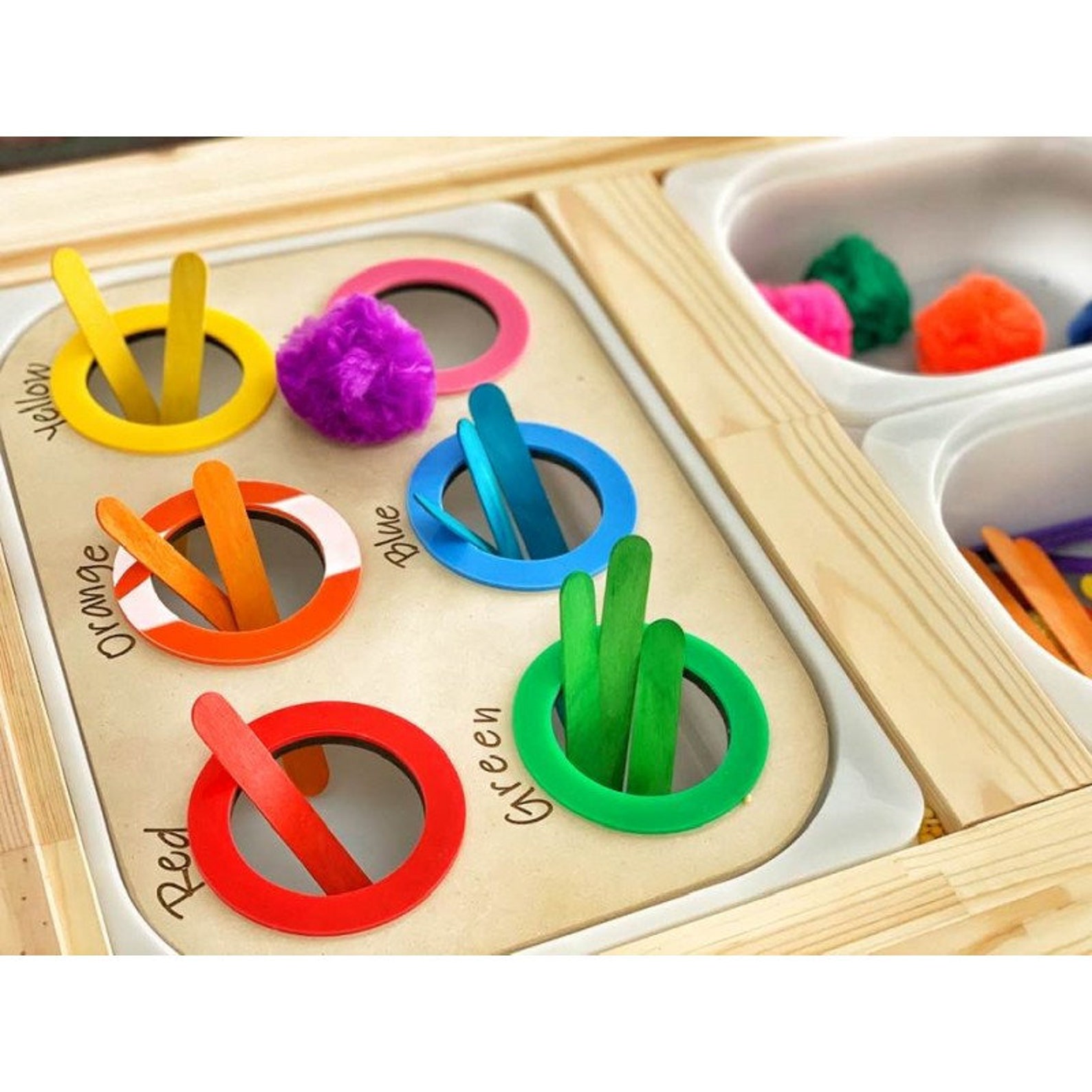 FLISAT/ TROFAST Coloured Large Ball Table Insert or Tub. - Etsy