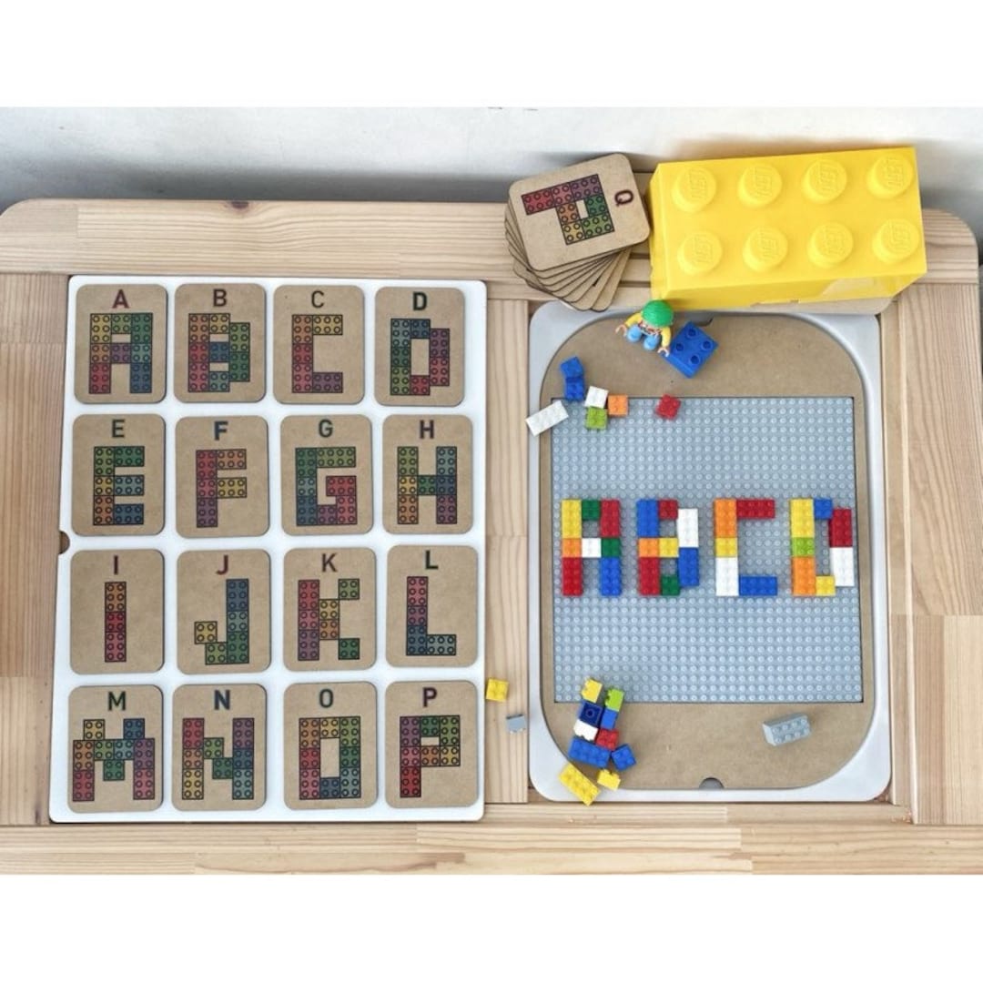 Lego Alphabet Flash Cards upper Case - Etsy
