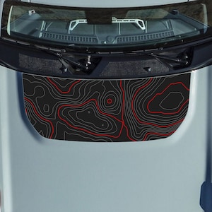 Customizable Topographic Topo Hood Decal Fits Ford Bronco - Etsy
