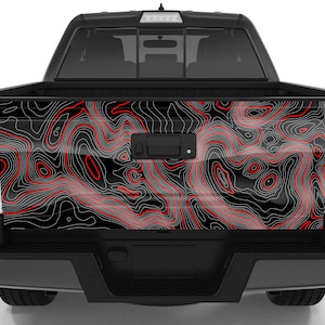 Customizable Topographic Tailgate Wrap Vinyl 3'x6' 36 X 72 3m Wrap ...