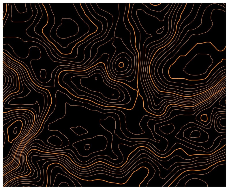 Fully Customizable Topographic Wrap Vinyl Any Size and Color ...