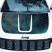 Customizable Topographic Topo Hood Decal Blackout Wrap Compatible With ...