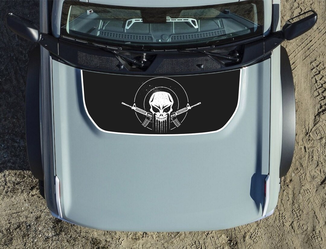 Customizable Punisher Skull Hood Decal Fits 2021-2024 Ford Bronco - Etsy
