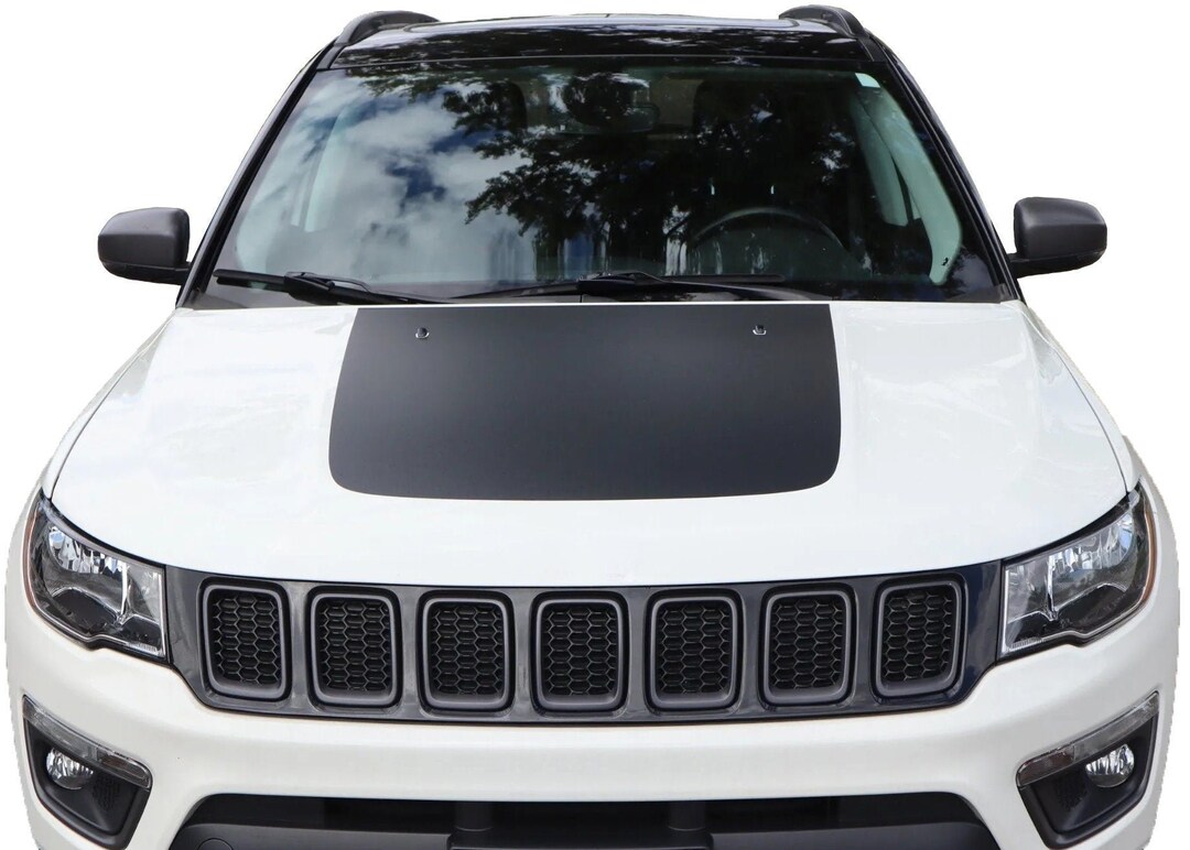 Hood Decal Blackout Compatible With Jeep Compass 2017-2024 - Etsy