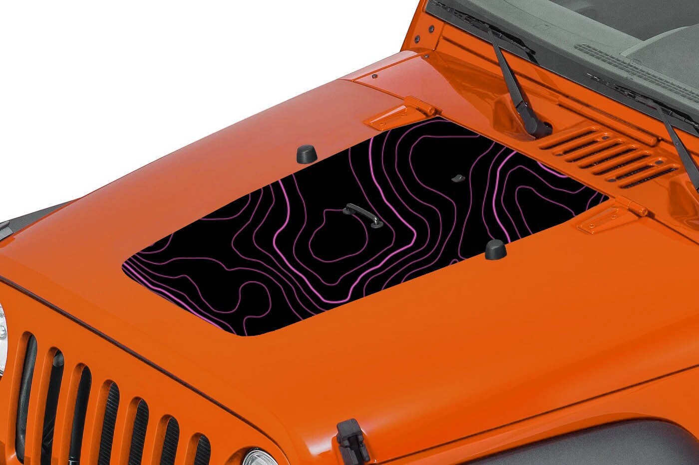 Topographic Topo Hood Decal Compatible With Jeep Wrangler JK - Etsy
