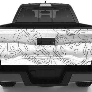 Customizable Topographic Tailgate Wrap Vinyl 3'x6' 36 X 72 3m Wrap ...